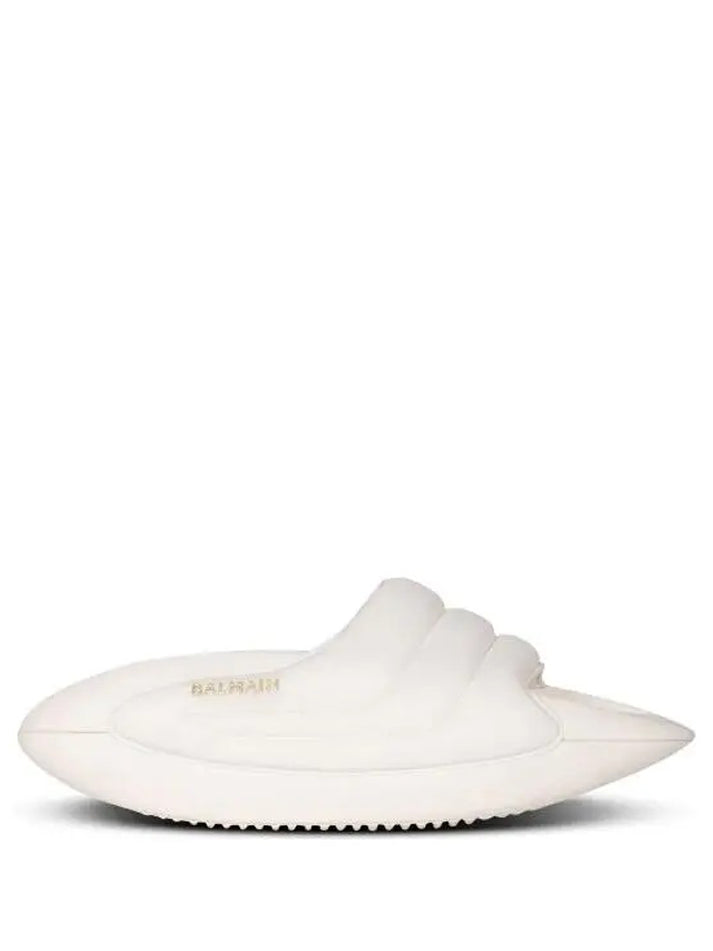 BALMAIN PARIS SLIDES FULL WHITE – Stuff Factory